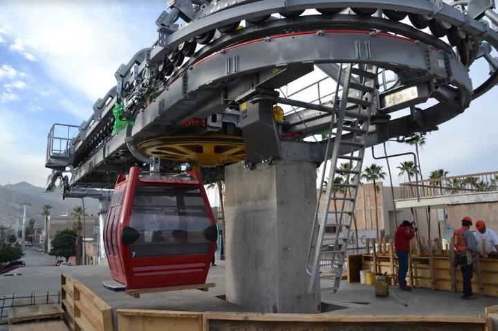 Obra del Teleférico presenta un avance del 50 por ciento