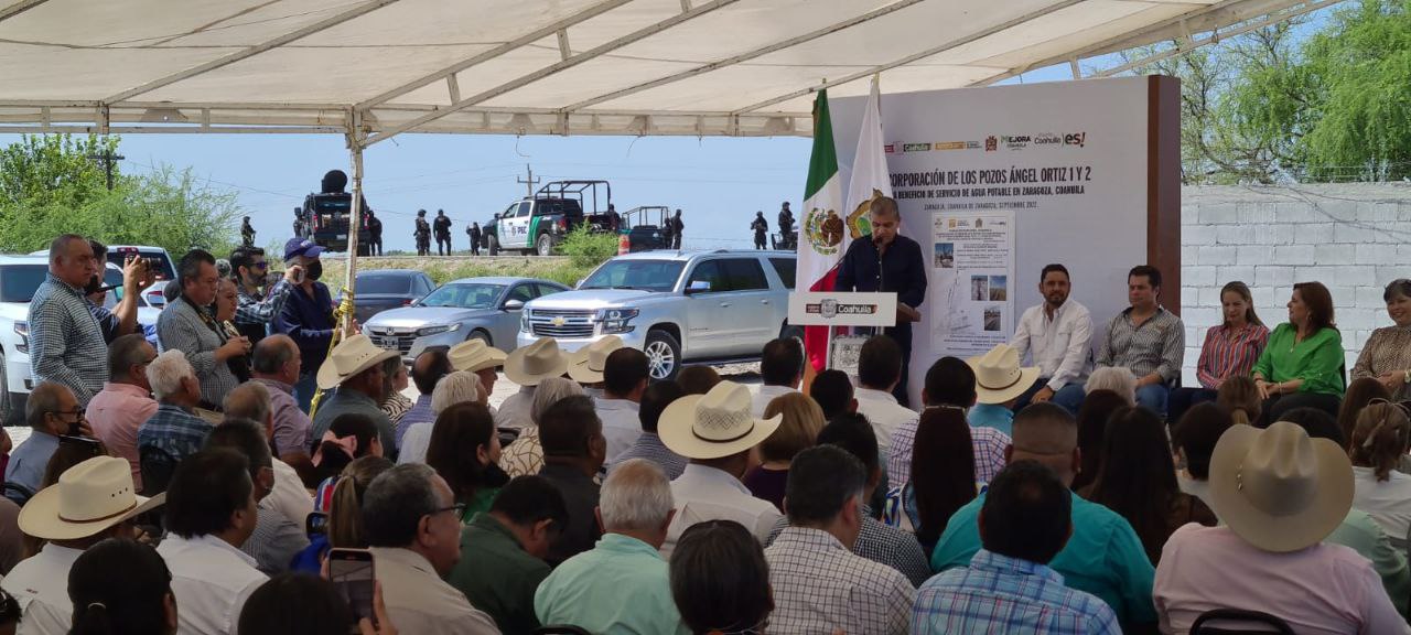 Gobierno de Coahuila inaugura obras hidráulicas en Allende y Zaragoza
