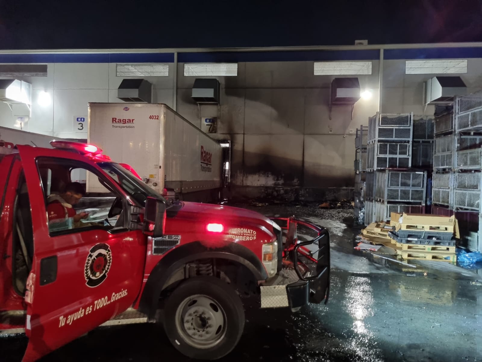 Se incendia nave industrial en Ramos Arizpe Se incendia nave industrial en Ramos Arizpe