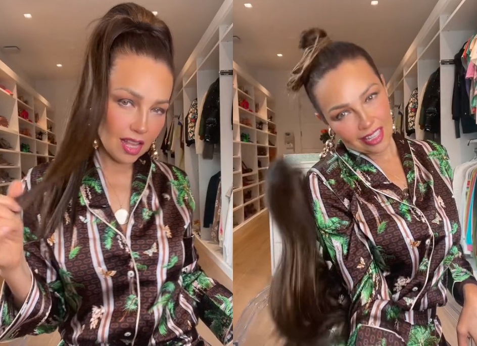Atrapada A Thalía Se Le Cae La Peluca En Video De Tiktok Y Se Vuelve