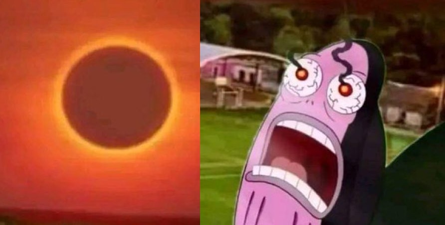 Así se vio el eclipse solar... Con memes