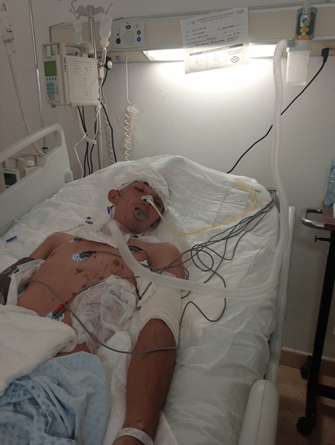 Migrante permanece en coma y sin identificar
